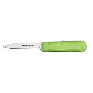 Dexter-Russell Paring Knife, Cook's Style Parer, 3-1/2" Blade. Green