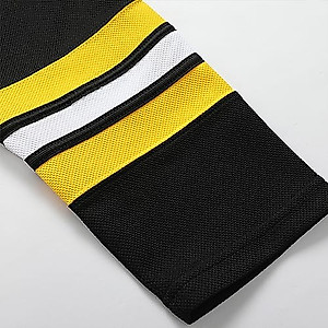 Livrania Men's Boston Happy Gilmore #18 Adam Sandler 1996 Movie Ice Hockey Jersey Stitched Letters and Numbers S-XXXL(18Black-Large)