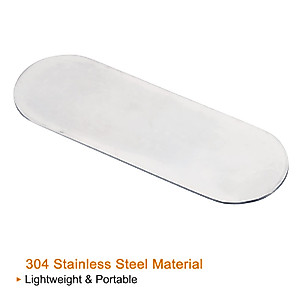 PATIKIL Netting Needle Shuttle Board 9#, Stainless Steel Fishing Net Repair Line Tool, Silver