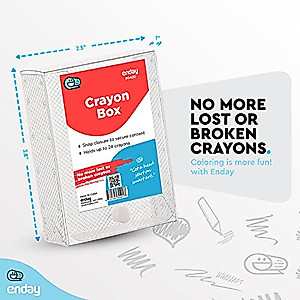 Crayon Box Storage Containers, Clear Crayon Case, Plastic Crayon Boxes for Kids, Cards Small Supplies Organizers Boxes, Snap Closure, 4 Pack – By Enday