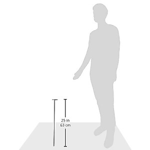 Bosmere 24" Single Plant Stem Support with 3" Hoop, 3-Pack