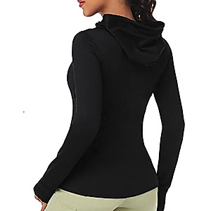 VUTRU Women's Full Zip Up Workout Hoodie Athletic Running Track Jacket