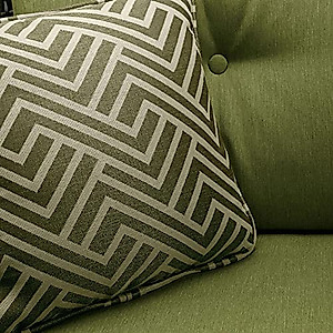 Hanover Strathmere 4-Piece Outdoor Patio Deep Seating Lounge Set with Sofa, 2 Swivel Chairs with Thick Foam Cushions, Four Accent Pillows and a Glass-Top Coffee Table