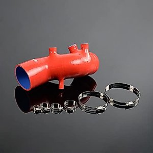 CROSSDESIGN Silicone Intake Induction Hose Kit Red Compatible with Toyota Supra MA70 MK3 7MGE/7MGTE 1986-1992