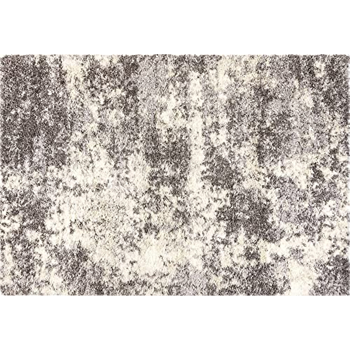 Gertmenian Indoor Modern Plush and Non-Shedding Shaggy Carpet for Foyer Living Room Kitchen Entryway Bedroom Area Rug, 9x13 Extra Large, Abstract Gray Cream Vintage Grey