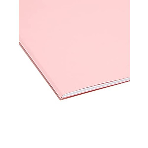 Smead Colored File Folder, 1/3-Cut Tab, Letter Size, Pink, 100 per Box (12643)