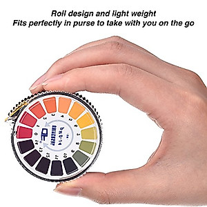 Jovitec Universal pH Test Paper Strip Roll, pH Full Range 0-14, 5 m/Roll (2 Rolls)