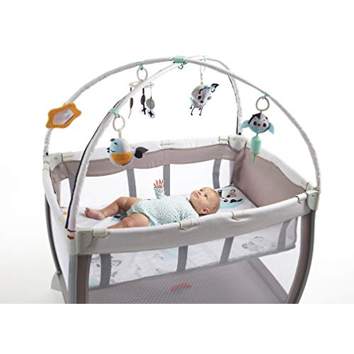 Tiny Love 6-in-1 Here I Grow Deluxe Playard, 6 Mode Baby Playpen: with Bassinet, Playmat, Toy Arch, Changer, and Travel Bag, Magical Tales