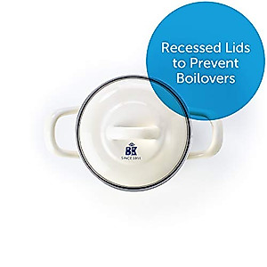 BK Carbon Steel Mini Dutch Oven, 2-Cup, Cream (CC003132-001)