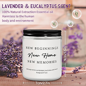 House Warming Gifts New Home, Housewarming Gift for New House - Lavender Scented Candle - New Home Housewarming Gift Ideas, New Homeowner Gifts House Warming Decoration for Friend Women Men