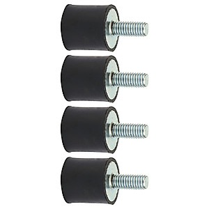 Anti Vibration Bobbin, Stable M3 Rubber Mount Practical for Water Pumps for Gasoline Engines for Engines for Air Compressors (VD15*15 M5*12)