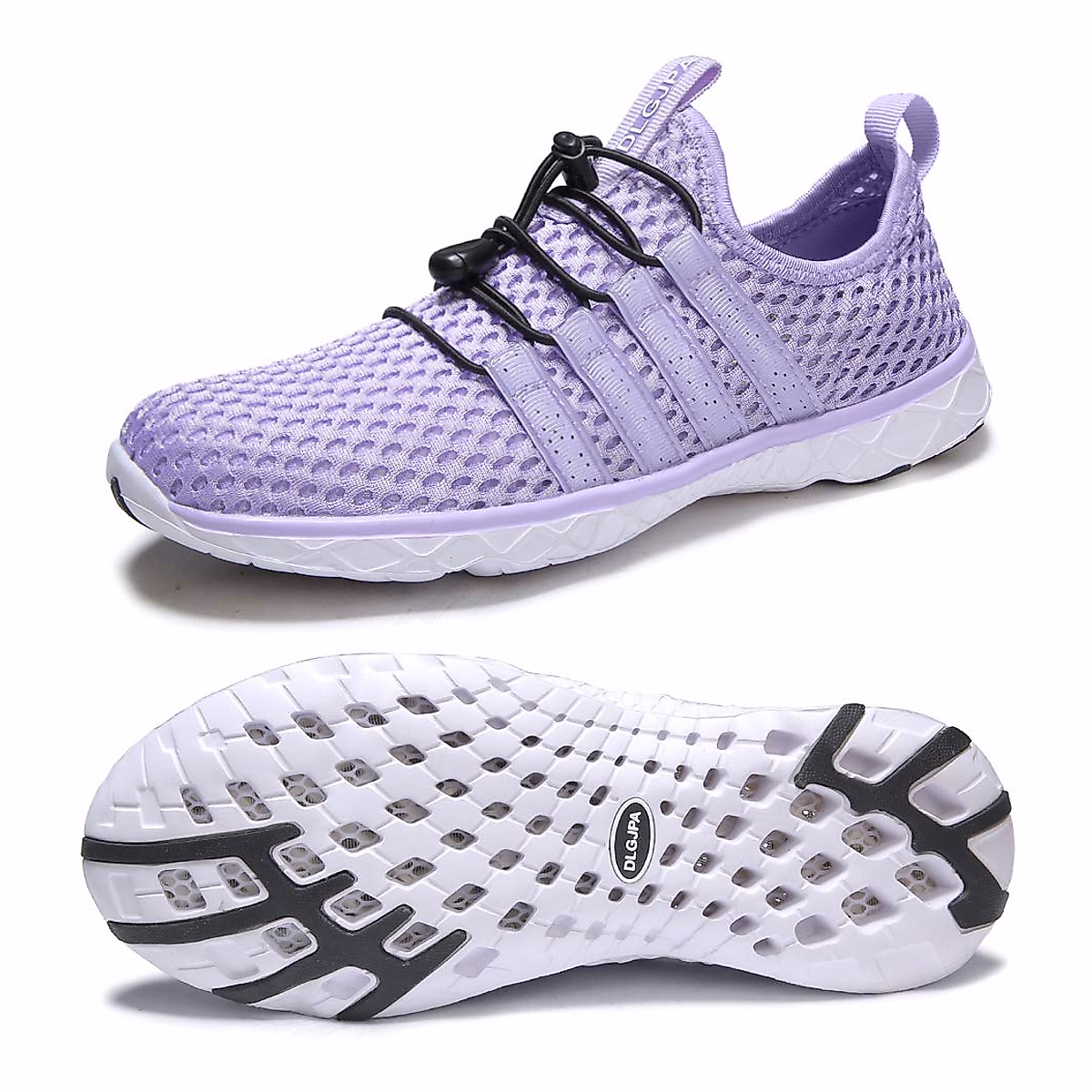 DLGJPA Women's Lightweight Quick Drying Water Shoes for Beach or Water Sports Slip On Walking Shoes