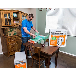 U-Haul Enviro-Bubble, Large Bubbles Roll in Dispenser Box, 100' x 12" - Perforated Every 12"