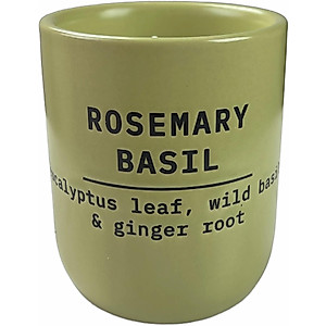 Generic Bellevue Luxury Candles, 10 OZ Fragranced Candle, Soy Blend Wax, Essential Oils, Long-Lasting Burn, Home Fragrances, Aromatherapy Home Scented Candles Scent Rosemary Basil