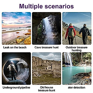 [2022 Newest] Metal Detector, LED Display Metal Detector Pinpointer, Handheld Pin Pointer Metal Detector, IP68 Full-Waterproof Underwater, Treasure Hunting Tool for Kids, Adults (HS-16 Purple)