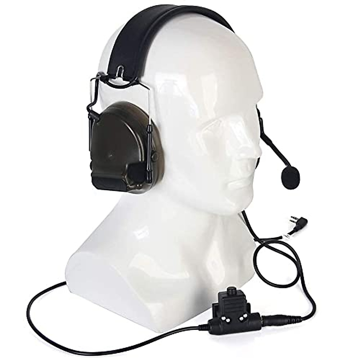 【Z-TAC Official Store】 ZTactical Comta III Headsets（Z051-FG）+ U94 zPTT Kenwoo Push-to-Talk（Z113KEN） Noise Reduction Headphones WalkieTalkie Dual zPTT for Military Radio