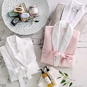 Pine Cone Hill Bennett White Robe, Petite, White Solid Pattern