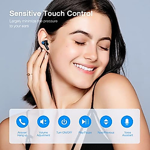 Wireless Earbuds Bluetooth Earbuds Environmental Noise Cancellation 70H Playtime Clear Calls Noise Cancelling Earbuds Bluetooth 5.3 in Ear Earphones Charging Case Game/Music Mode Headphones for Work