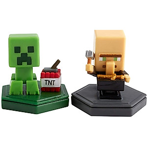 MINECRAFT Earth BOOST MINI FIGURES 2-PACK NFC-Chip Toys, Earth Augmented Reality Mobile Game, Based on Minecraft Video Game, Great for Playing, Trading, and Collecting, Adventure Toy