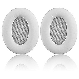 QC15 Replacement Ear Pads Kit, JARMOR Ear Cushion for Bose QuietComfort 2, Quiet Comfort 15, QC 25, QuietComfort 35, Ae2, Ae2i, Ae2w, Sound True, Sound Link (Around-Ear Only) Headphones (White)