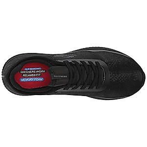Skechers Women's Slip on Athletic Food Service Shoe, Black, 11