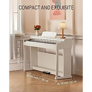 Donner DDP-100 Digital Piano White with Piano Bench