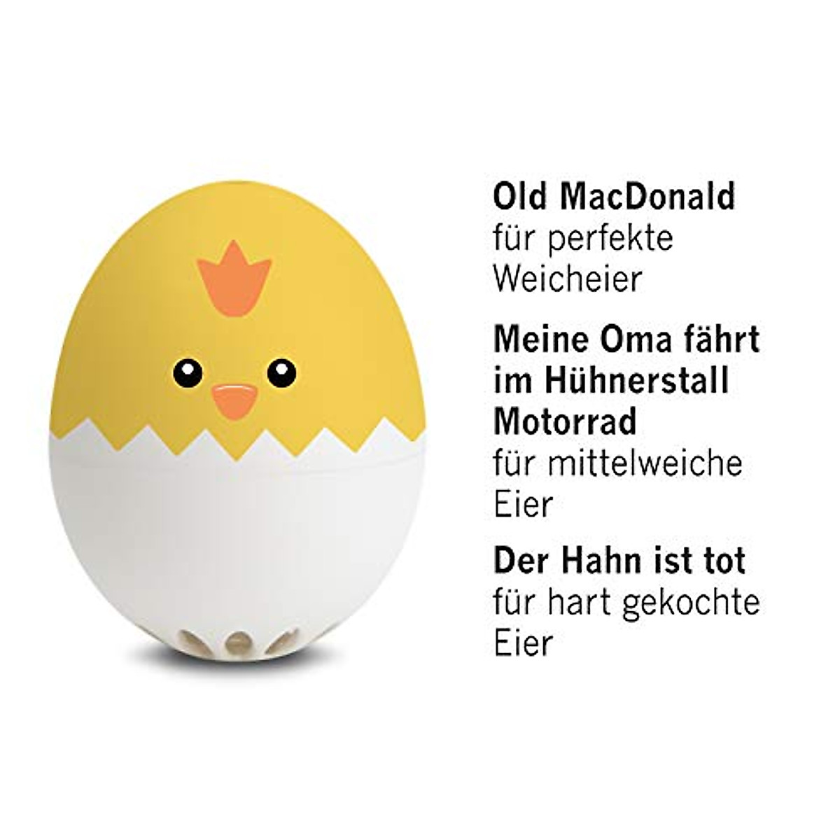 Chicken BeepEgg – Egg Timer for Boiling Eggs – Musical Egg Cooker for Soft, Medium, Hard Boiled Eggs – Food Safe – Singing Floating Egg Timer – Egg Cooker for 3 Levels of Doneness - Brainstream