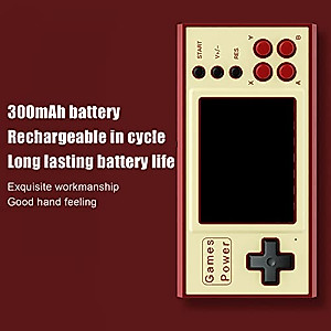 RiToEasysports Handheld Game Machine, 2 Players Classic Retro Lightweight HD Output USB Portable Game Machine with AV Cable Gamepads & Standard Controllers Controllers