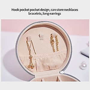 MILEVO Jewelry Organizer,PU Travel Jewelry Box Storage Case Necklace Earrings Rings Portable Jewelry Organizer Display Storage Case Organizer for Women Girls