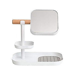 COTCLO Makeup Mirror-Ideas in Life Make up Mirrored Jewelry Cabinet Mini Table Tilting Jewelry Organizer/a