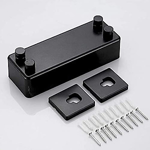 Retractable Clothesline Adjustable Drying Line for Cloth Laundry Outdoor/Indoor with Stainless Steel Double Rope Wall Mounted 13.8 Feets Clothsline (Black)