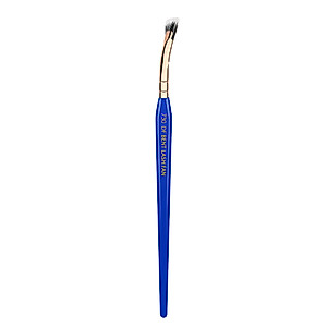 Bdellium Tools Professional Makeup Brush - Golden Triangle 730 Bent Mascara Fan - With All Vegan and Soft Synthetic Fibers, For Applying Mascara (Blue, 1pc)