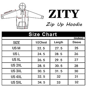 ZITY Men's Zip Up Hoodie Heavyweight Winter Sweatshirt Fleece Sherpa Lined Warm Jacket Black Gray XX-Large