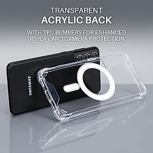 JProtect Magnetic Case for Samsung Galaxy S21 Plus for MagSafe Case/Shockproof Samsung S21 Plus Case for MagSafe Transparent/Clear Phone Case Funda para Samsung Galaxy S21 Plus Case Magnetic