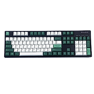 144 Keys Botanical Cherry Profile PBT Dye Sub Keycaps for MX Mechanical Keyboard GMMK Filco Ducky 104 TKL GK61 KBD75 96 GK64 68 (144 Key Botanical)