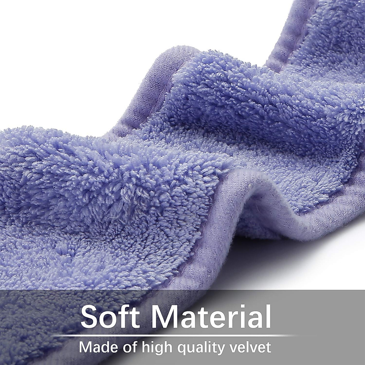 Spa Facial Headband – 3 Pcs Adjustable Makeup Head Wrap with Magic Tape, Sweat Hair Towel for Sport, Face Wash and Shower