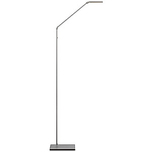 Possini Euro Design Bentley Modern Minimalist Style Task Floor Lamp LED Bright Lighting 61" Tall Silver Aluminum Adjustable Touch On Off for Living Room Reading House Bedroom Home