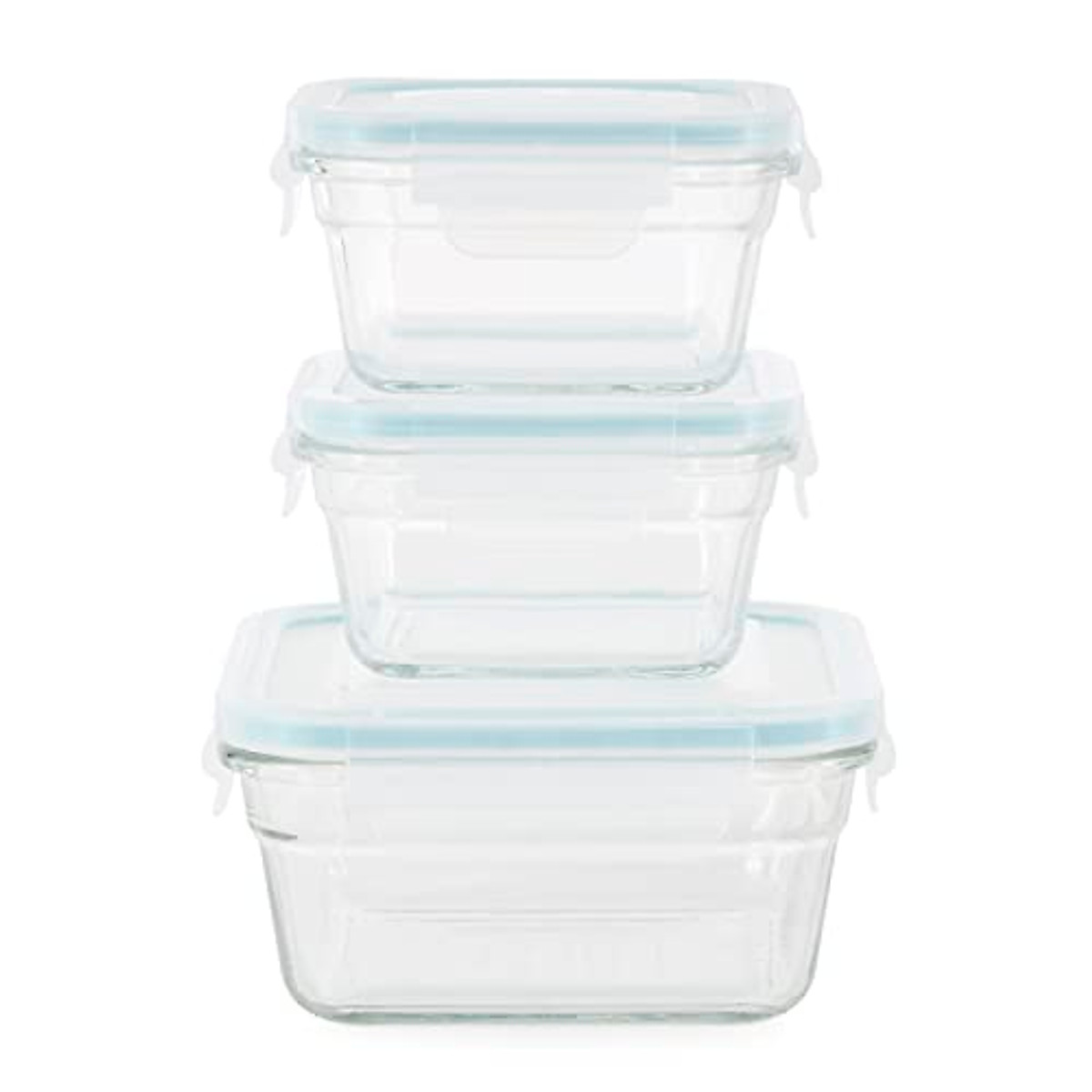 GLASSLOCK 24 Piece Oven Microwave Safe Glass Food Storage Containers Set w/Lids