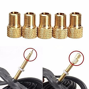 Lucare 5Pcs Presta to Schrader Adaptor Cycle Bike Inflator Tyre Inflator