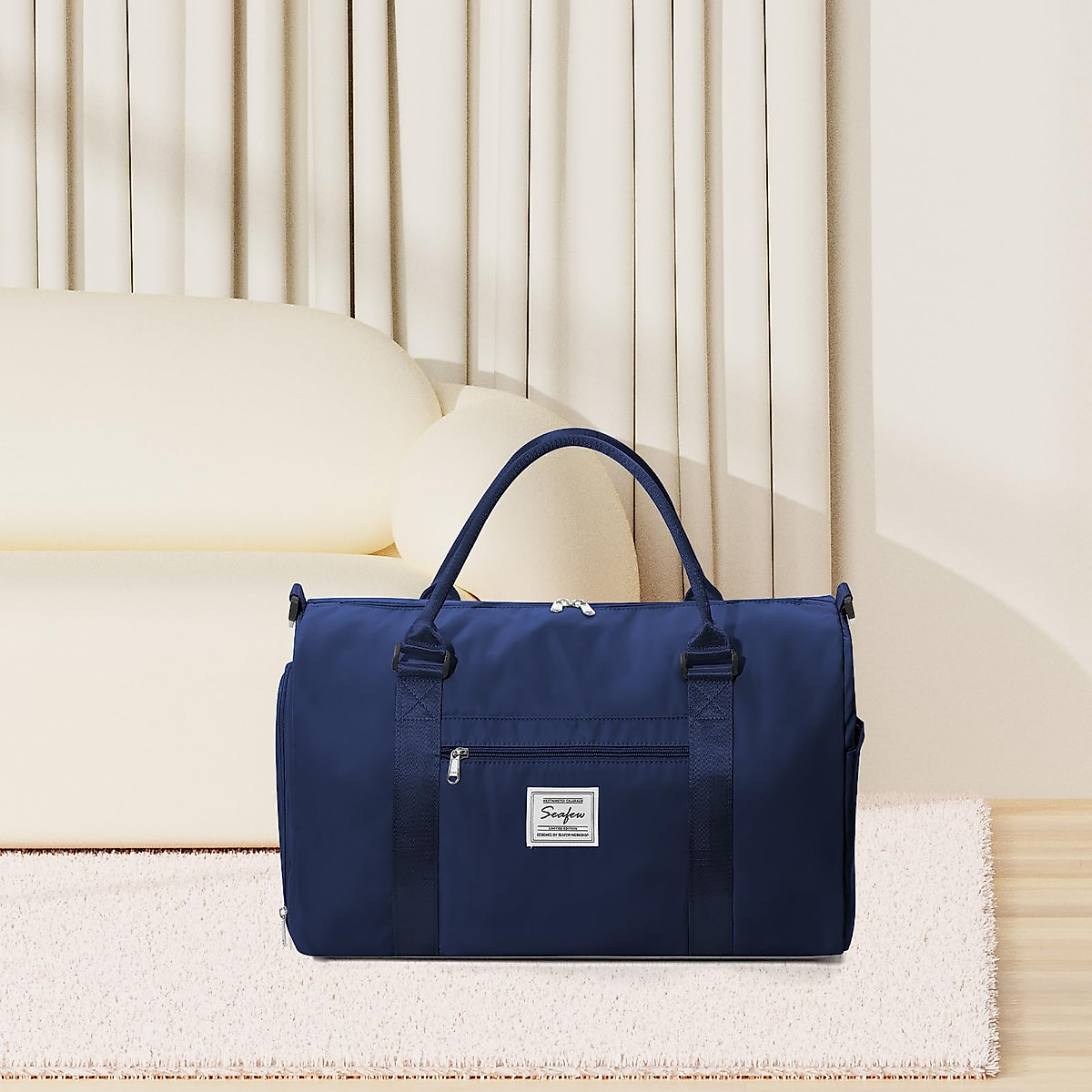 Gym Bag Womens Mens with Shoes Compartment and Wet Pocket Travel Duffel Bag for Women for Plane Sport Gym Tote Bags Swimming Yoga Waterproof Weekend Overnight Bag Carry on Bag Hospital Holdalls