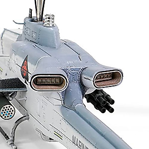 Forces of Valor Waltersons FOV-820004A-1 1:48 Scale Bell Textron Licensed AH-1W Cobra Helicopter with NTS Exhaust Army Super Diecast Military Collectible, US Navy Blue, One Size