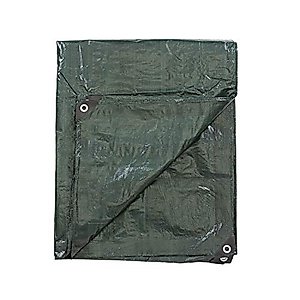 Stansport Medium-Duty Rip-Stop Tarp 16' x 20' - Dark Green (T-1620)