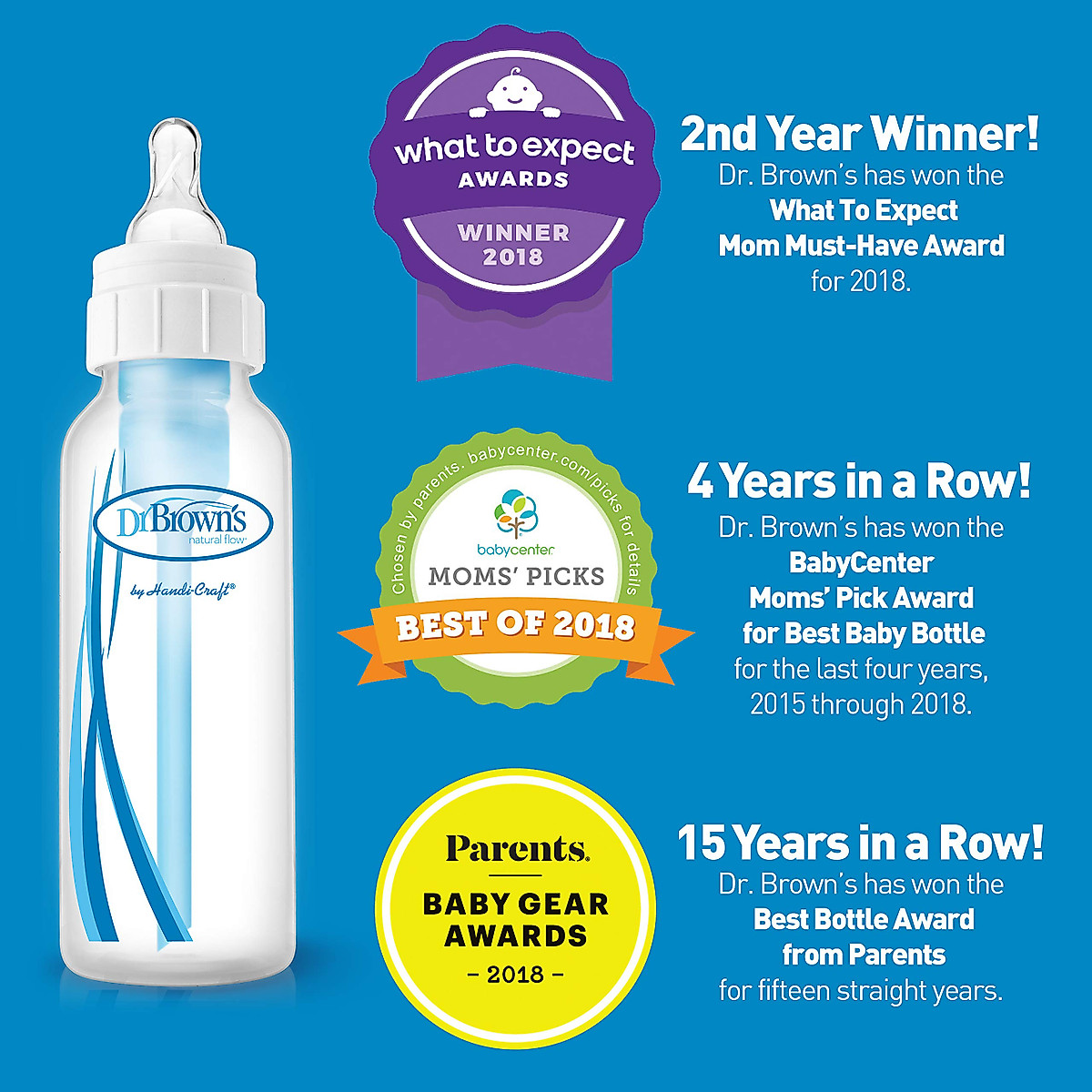 Dr. Brown's Natural Flow Anti-Colic Newborn Baby Bottle Gift Set