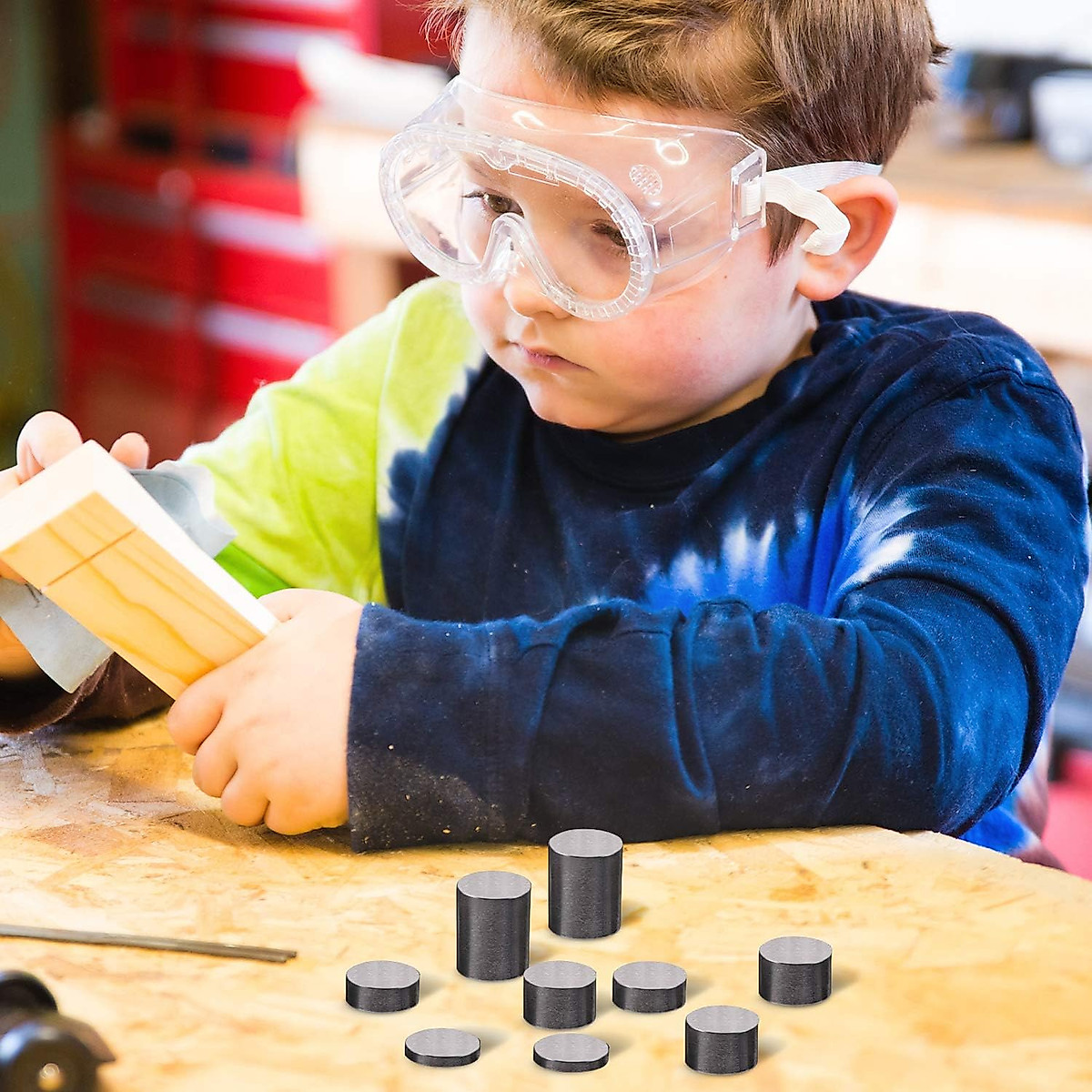 Tungsten Weights 3.75 Ounce 3/8 Inch Incremental Cylinders Car Incremental Weights 16 Pieces Compatible with Pinewood Car Derby Weights, 4 Sizes