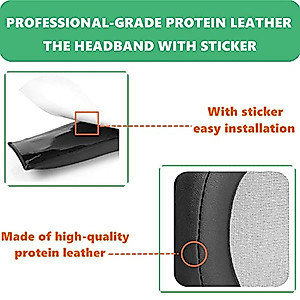 TaiZiChangQin Ear Pads Cushion Headband Replacement Compatible with Sony MDR-100ABN 100ABN WH-H900N Headphone ( Protein Leather )