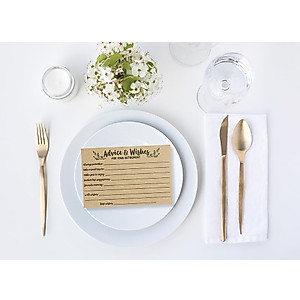 Kraft Retirement Well Wish and Advice Cards (50-cards) For Men or Women Retired Supplies and Decorations, Happy Retiree Celebration Gift Bucket List Wish Jar, Funny Personalized Officially Retired