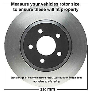 Detroit Axle - Rear Brake Kit for 05-09 Ford Five Hundred Freestyle Taurus X Mercury Montego Sable Disc Brake Rotors 2005 2006 2007 2008 2009 Ceramic Brakes Pads Replacement