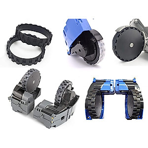 4 Pcs Drive Wheel Tires Compatible with IRobot Roomba S Series S9 (9150) S9+ S9 Plus (9550) Robot Vacuum Cleaner Accessories Replacement Parts (4 tire with tool)