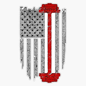 Vision Signs Weightlifting - Lifting Flag United States Training Sticker Bumper Sticker Vinyl Decal 5inch,VISION-XMAS-STICKERS-807