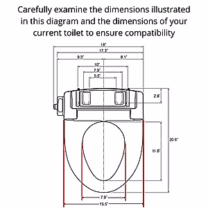 IntelliSeat - Smart Bidet Toilet Seat with Adjustable Water Pressure & Warm Water, Heated Seat & Dryer | Elongated Luxury Electric Bidet Toilet Seat